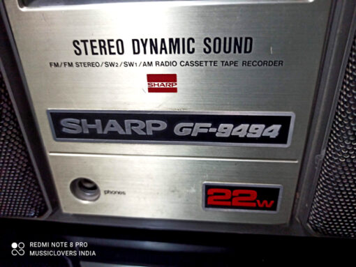 Buy Vintage SHARP GF 9494 CLASSIC VINTAGE BOOMBOX STEREO CASSETTE ...