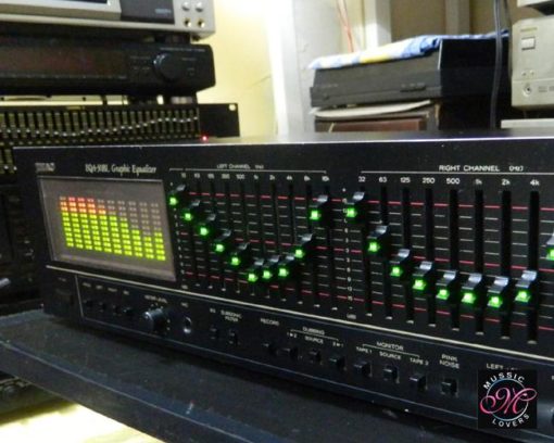 TEAC EQA-30BL 10+10 Band Stereo Graphic Equalizer Spectrum Analyzer