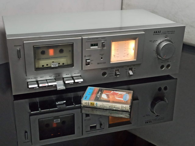 Buy Vintage AKAI JAPAN CS-M01A VINTAGE CASSETTE DECK WITH METER ...