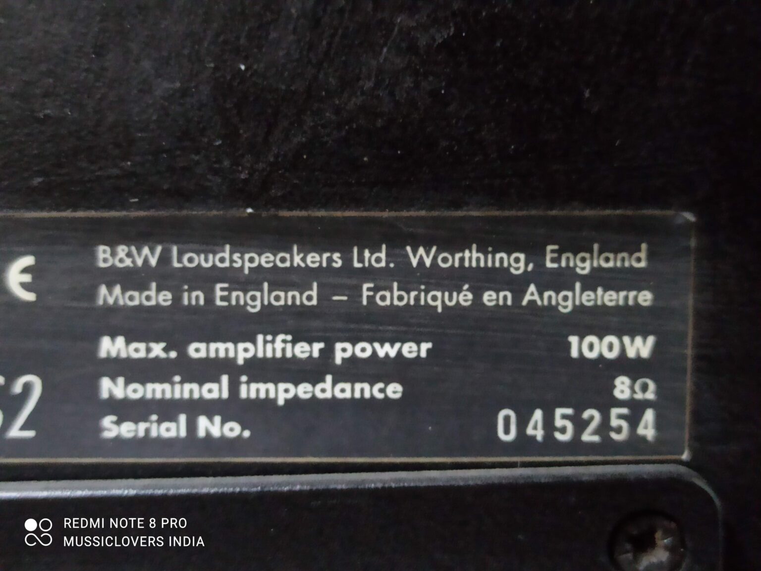 Buy Vintage B&W 601 S2 CLASSIC VINTAGE 2 WAY BOOK SHELF 100 WATT RMS ...