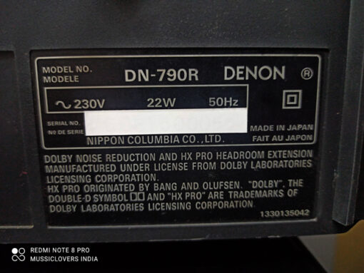 Buy Vintage DENON DN-790R 3 HEAD, 3 MOTOR HI-FI STEREO CASSETTE DECK ...