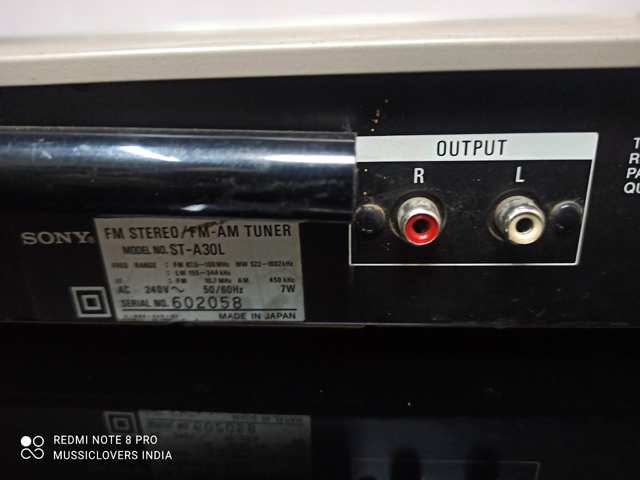 Buy Vintage SONY JAPAN ST-A30L CLASSIC VINTAGE MANUAL 4 BAND STEREO ...