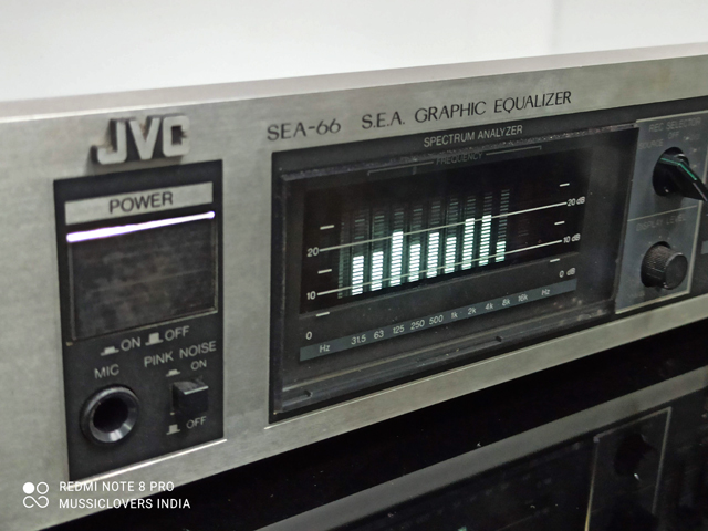 Buy Vintage JVC JAPAN SEA-66 10+10 BAND RARE VINTAGE GRAPHIC EQUALIZER ...