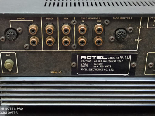 Buy Vintage ROTEL RA-712 VINTAGE STEREO INTEGRATED AMPLIFIER ...