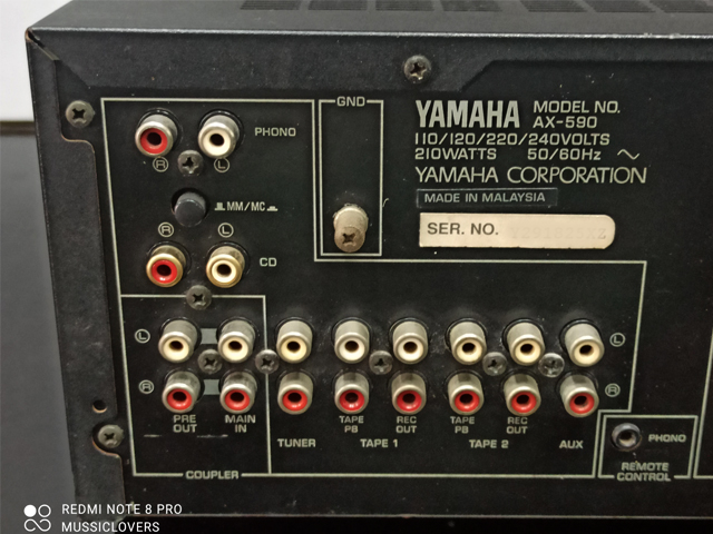 Buy Vintage YAMAHA AX-590 STEREO INTEGRATED PHONO AMPLIFIER ...